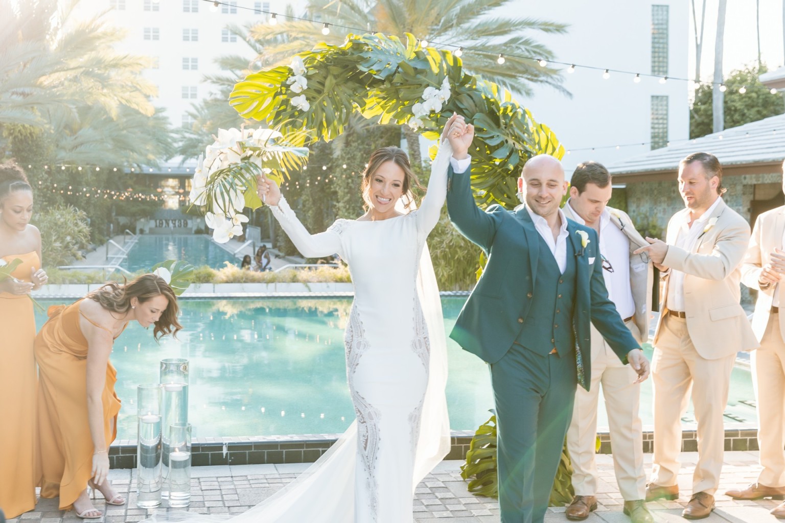 An Elegant Poolside Wedding at The National Hotel in Miami - Wedding Style Magazine