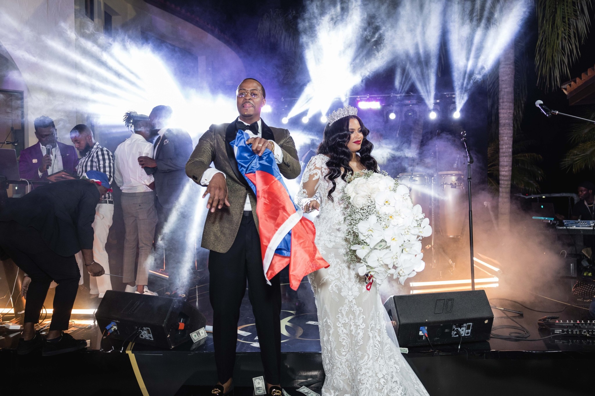 An Intimate Black and Gold Wedding with Haitian Roots - Wedding Style ...
