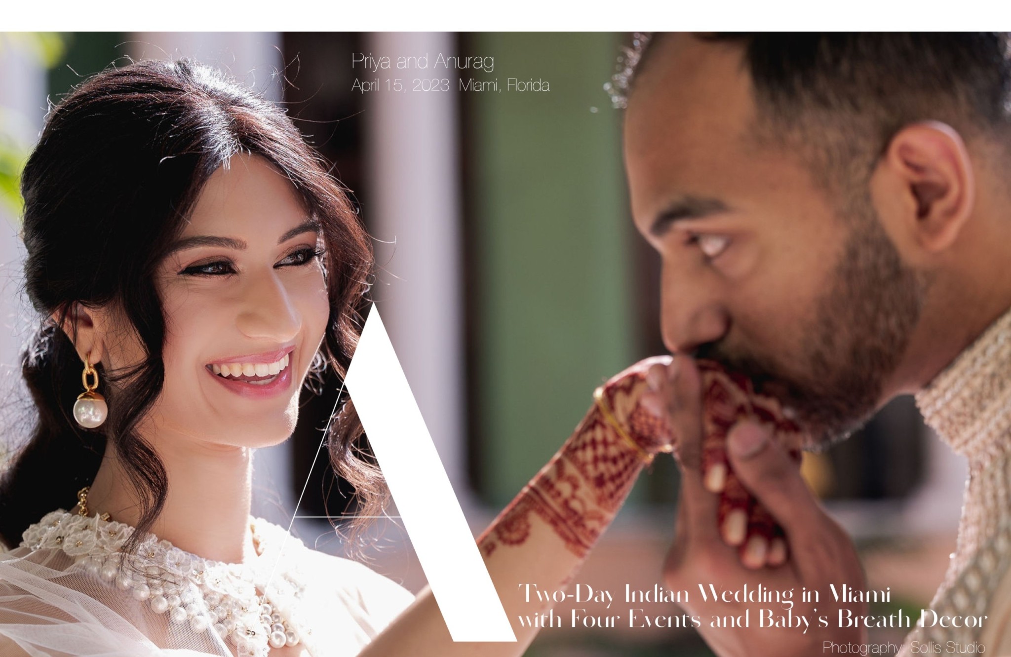 A Two-Day Indian Wedding in Miami with Four Events and Baby’s Breath Decor - Wedding Style Magazine