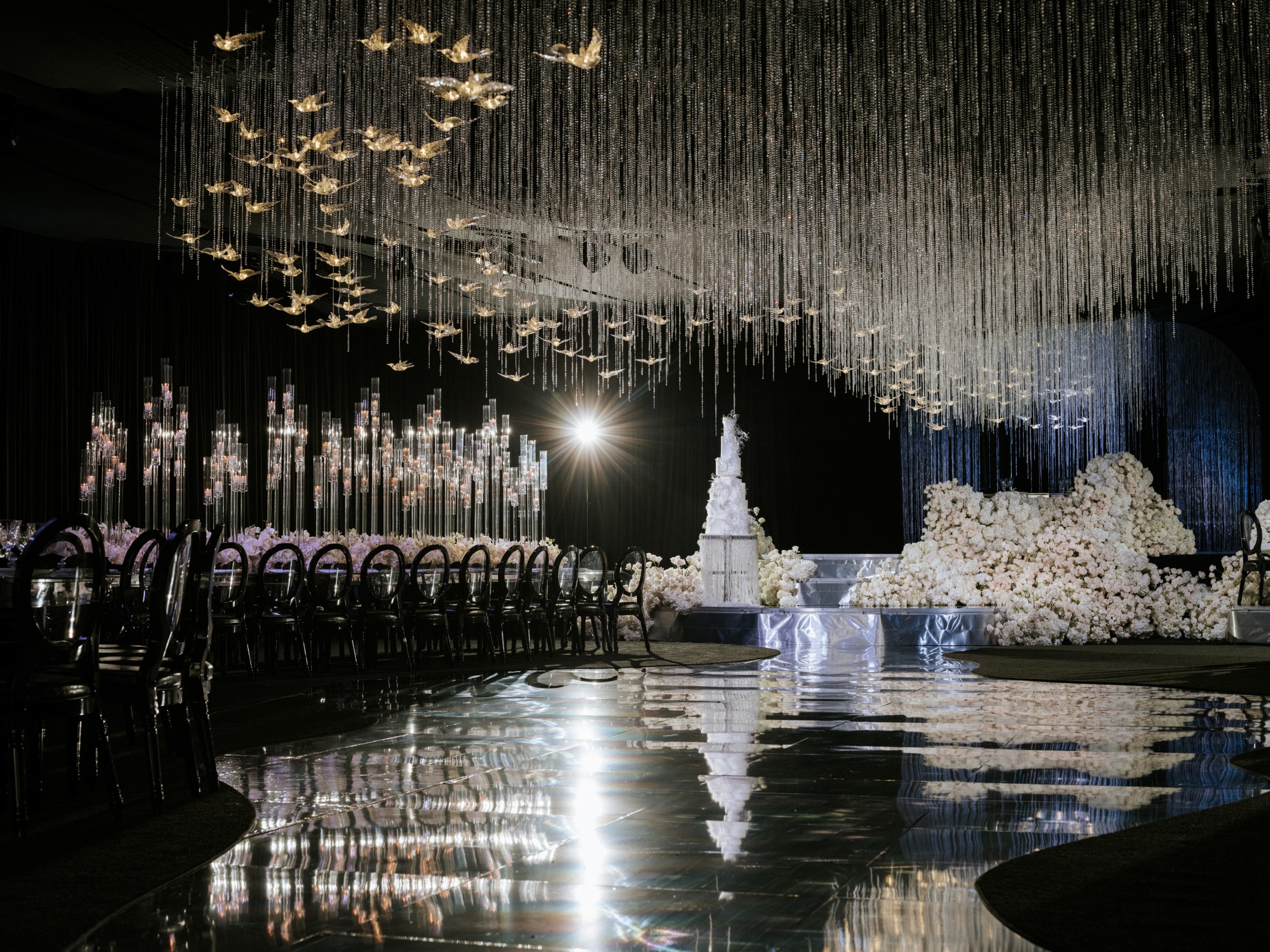 A Luxury Bespoke Wedding in Beverly Hills Filled with Crystals ...
