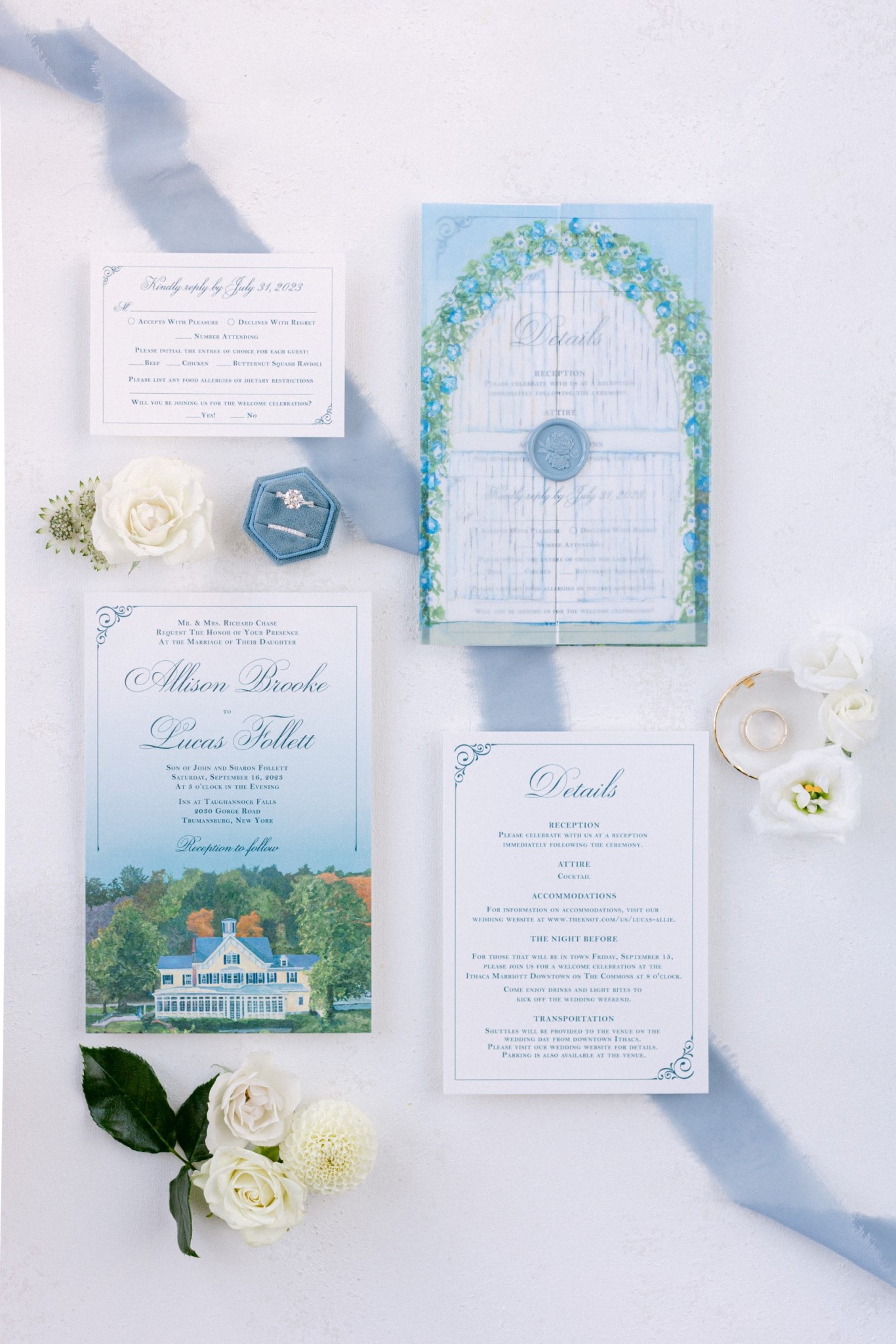 A Storybook Finger Lakes Wedding at the Inn at Taughannock Falls ...