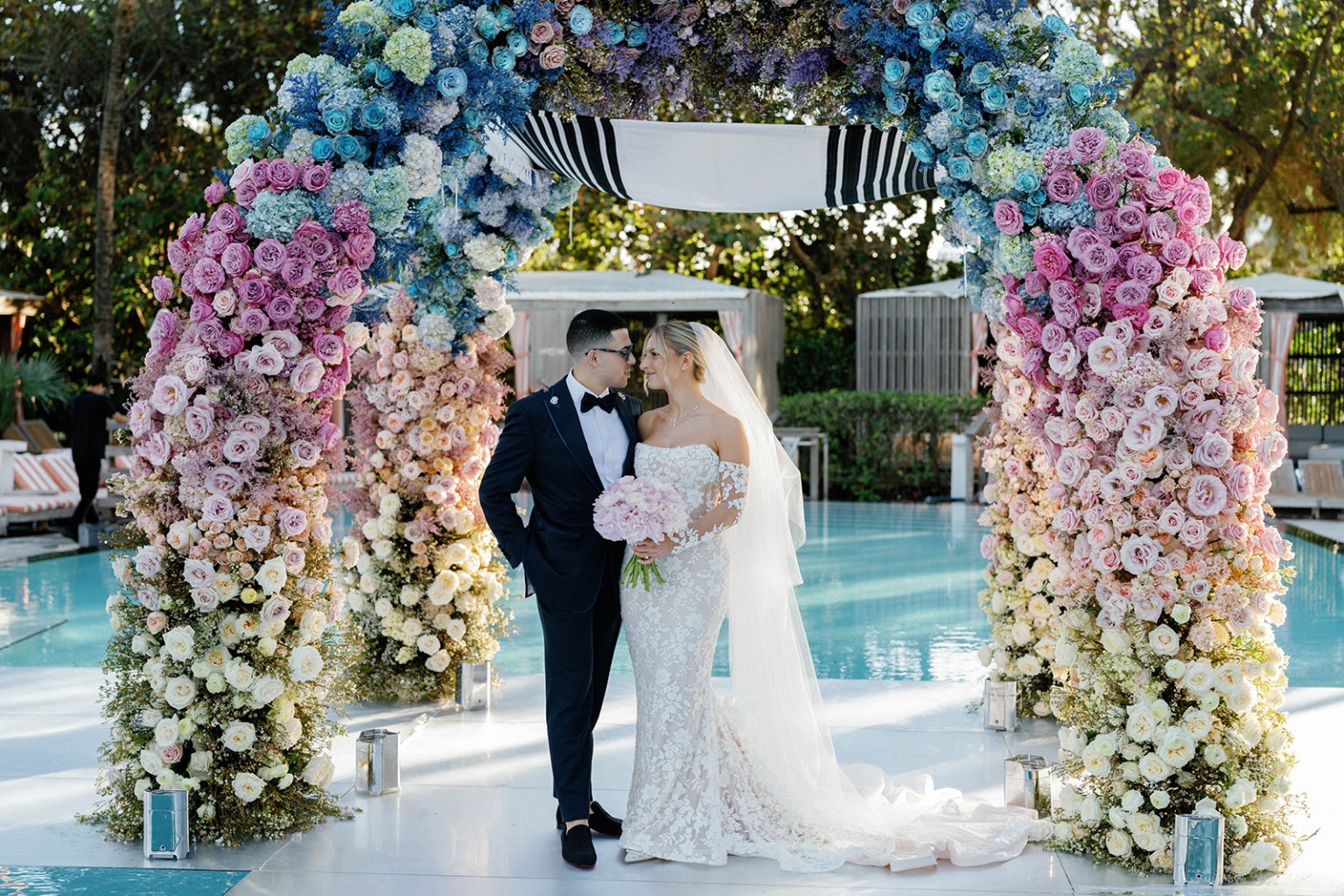 A Colorful Poolside Wedding at W South Beach - Wedding Style Magazine