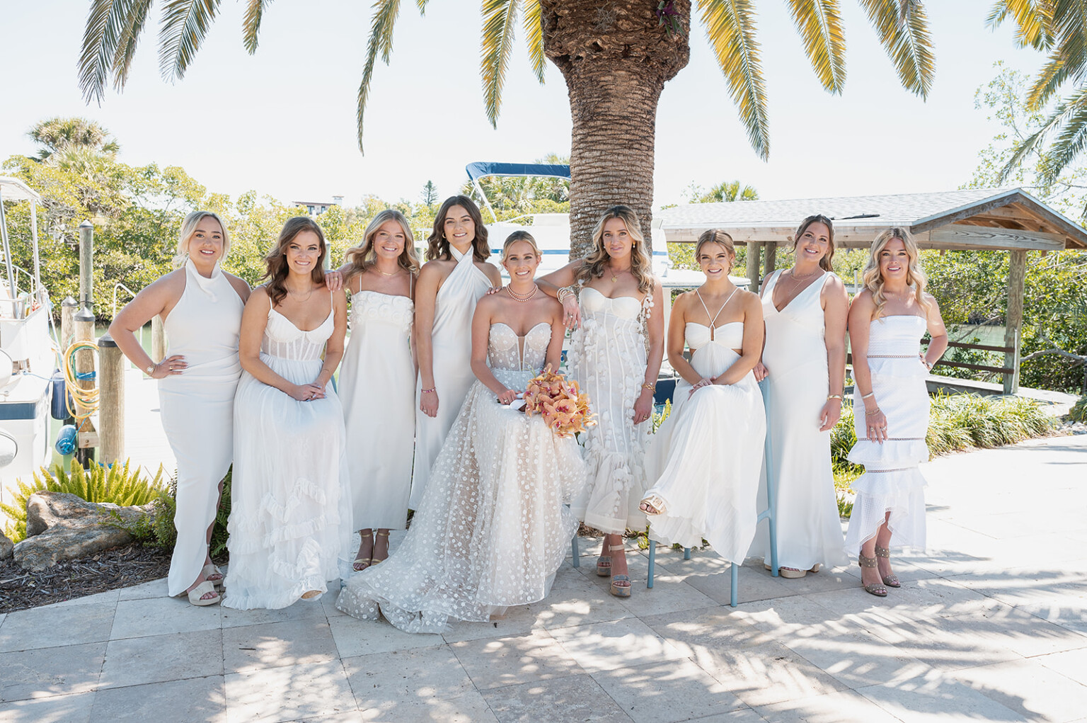 A Casey Key Beach Wedding in Florida with Orchids and Sunset Colors ...
